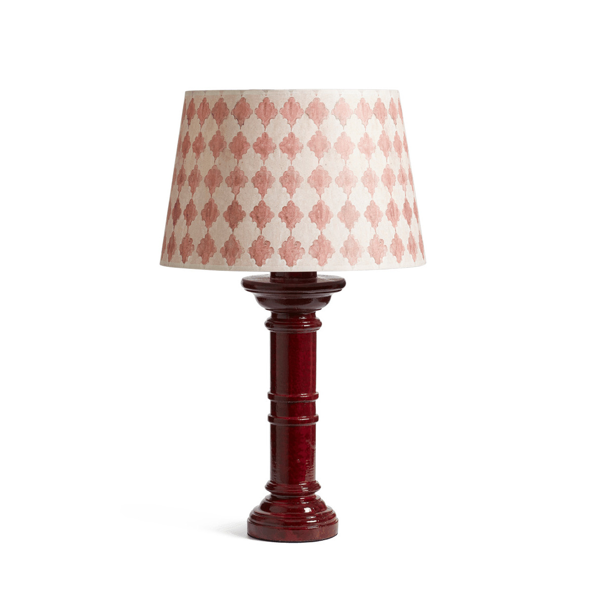 OKA, OKA X Cabana Pilastro Table Lamp - Burgundy, Table Lamps, Metal ...