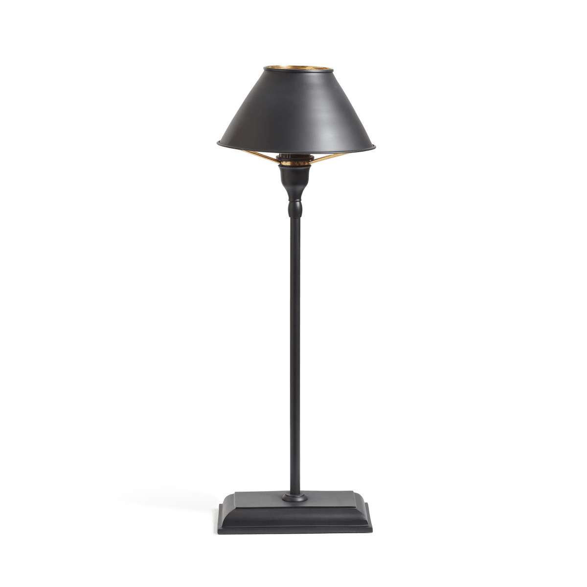 OKA, Henry Table Lamp and Shade - Black/Gold, Table Lamps, Aluminium ...