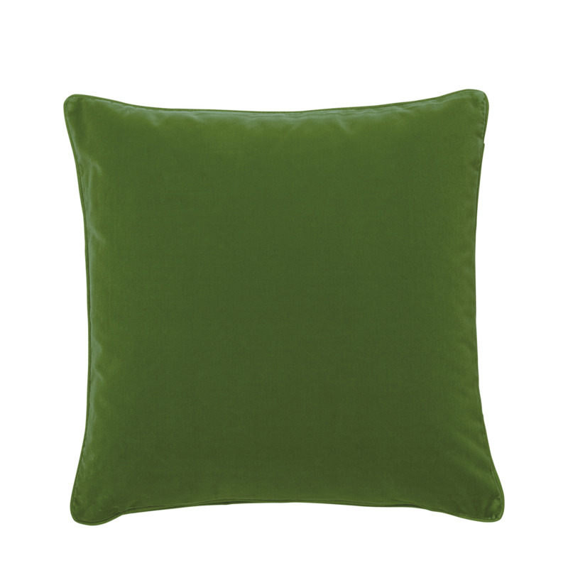 OKA, Plain Velvet Cushion Cover, Square - Putting Green, Cushion Covers ...