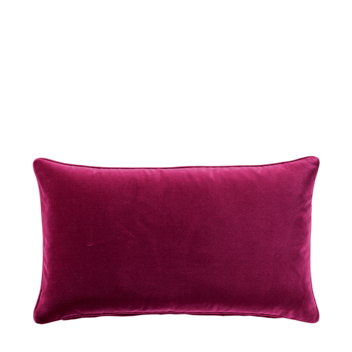 OKA, Plain Velvet Cushion Cover, Rectangular - Raspberry, Cushion ...