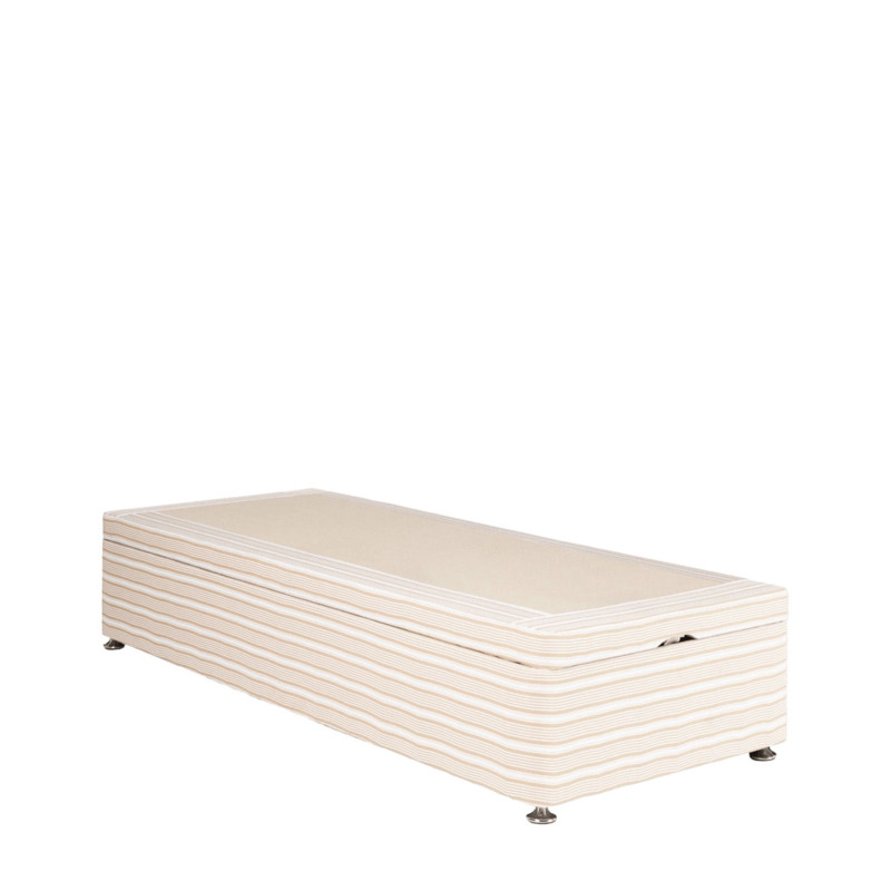 OKA, Single Divan Bed Base without Drawers - Natural, Divan Beds ...