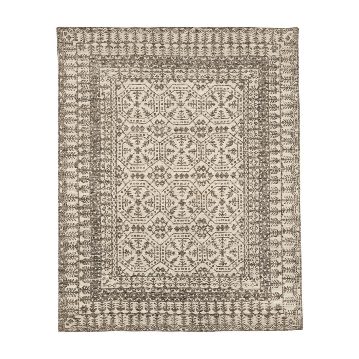 OKA, Ely Rug - Granite/Lead White, Rugs, Wool, Geometric by Brook ...