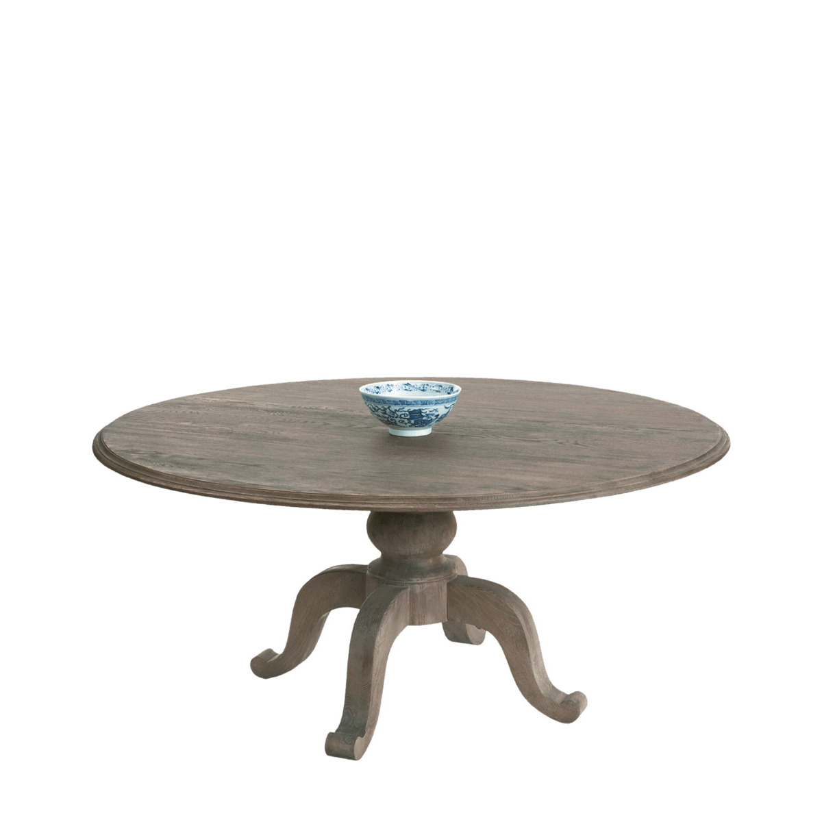 OKA, Round Arthur Dining Table - Burnt Oak, Dining Tables, Oak/Wood by ...