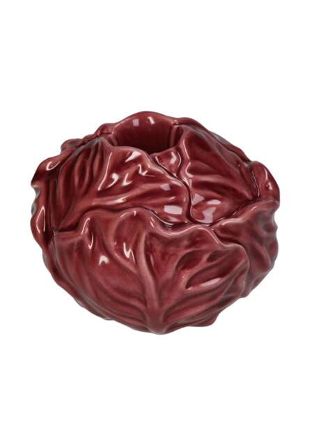 Maroon Cabbage Candle Holder by Casa by JJ | ufurnish.com