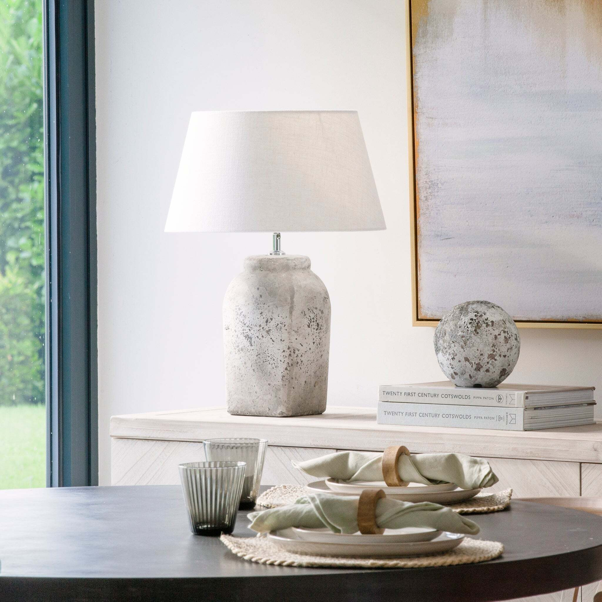 Alban Stone Lamp Base by CharlesTed | uFurnish.com