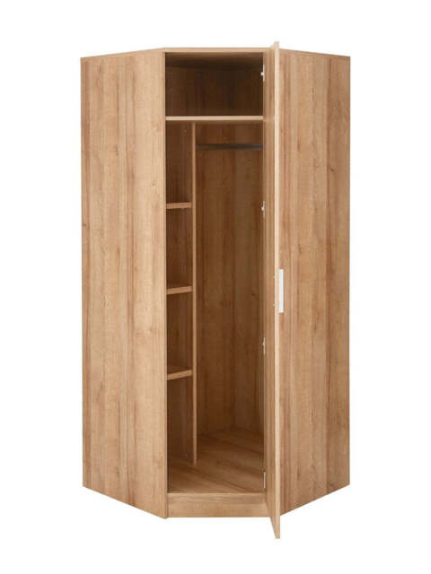"Panama Corner Wardrobe Oak - Space Saving - 80cm Wide " by Cheap ...