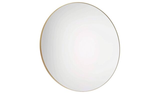 Habitat Large Round Metal Mirror Gold Elegant Stylish Home Decor Accent ...