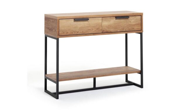 "Habitat Nomad Console Table Oak Stylish and Functional Entryway ...