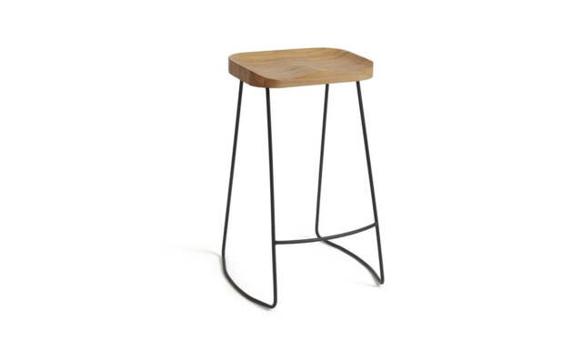 "Habitat Arte Metal Bar Stool Oak Stylish and Functional Seating " by ...