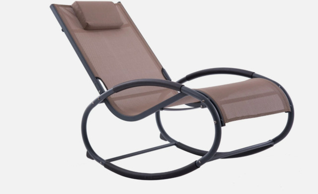 "VIVERE WAVE METAL ROCKER CHAIR - MACCHIATO ON MATTE GREY " by Cheap ...