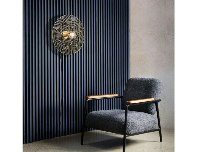 "Habitat Lim Brass Wall Light Sleek and Modern Lighting Accent for Home ...