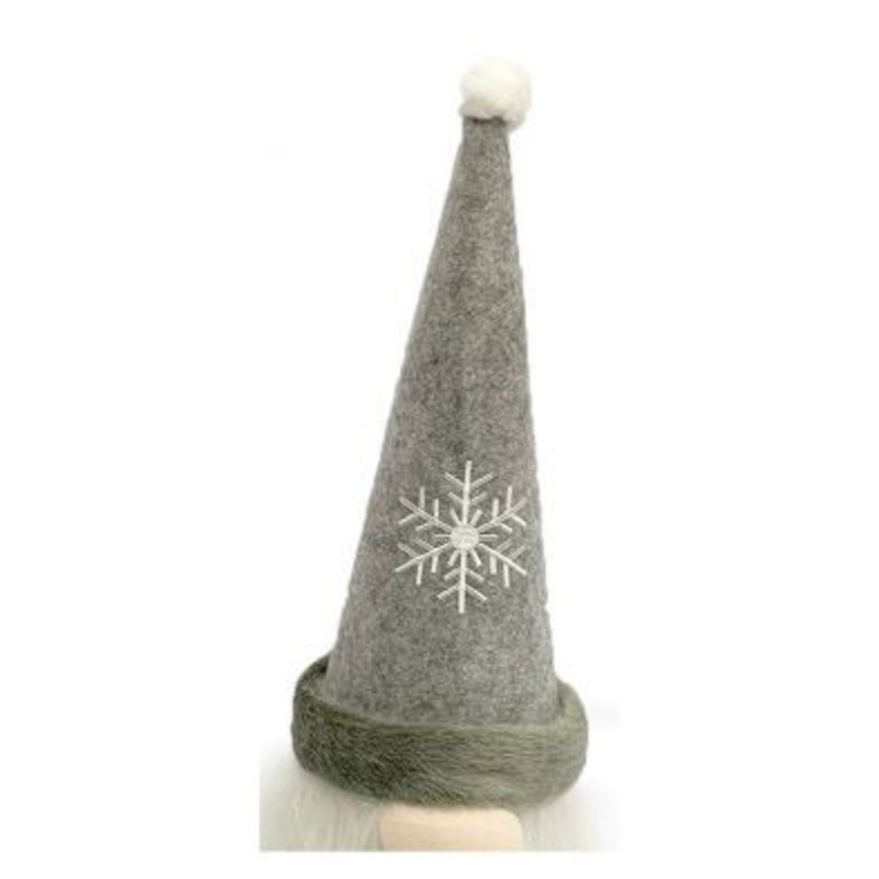 Gonk Christmas Tree Topper Decoration Grey & White - 46cm by Christmas ...