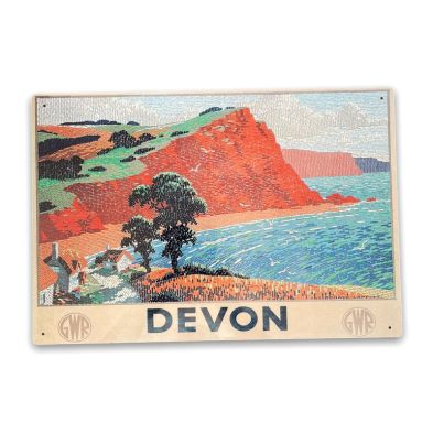 Vintage Great Western Railway Devon Sign Metal Wall Mounted - 42cm by ...