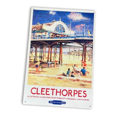 Vintage British Railways Cleethorpes Sign Metal Wall Mounted - 42cm by ...