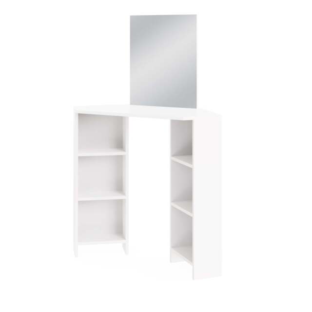 Frances Tall Dressing Table White 6 Shelves by Cherry Lane Garden ...