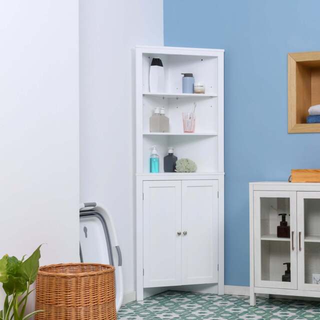kleankin Triangle Bathroom Cabinet by Cherry Lane Garden Centres ...