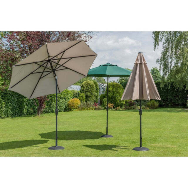 Elizabeth Garden Parasol by Garden Must Haves - 3 x 3M Green by Cherry ...