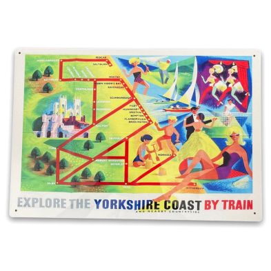 Vintage British Railways Yorkshire Sign Metal Wall Mounted - 42cm by ...