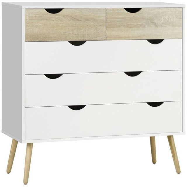 Homcom Nordic Style Chest Of Drawers by Cherry Lane Garden Centres ...