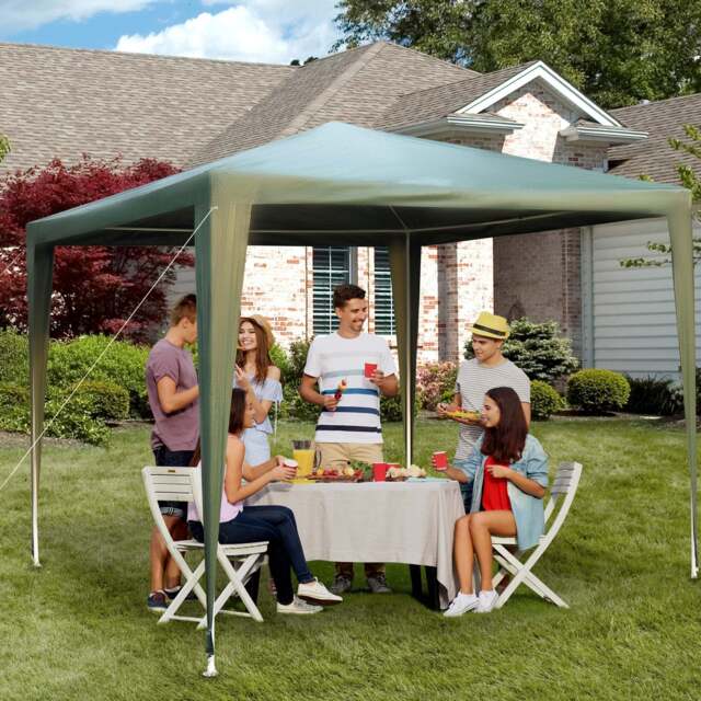 2.7m x 2.7m Garden Gazebo Marquee Party Tent Wedding Canopy ...