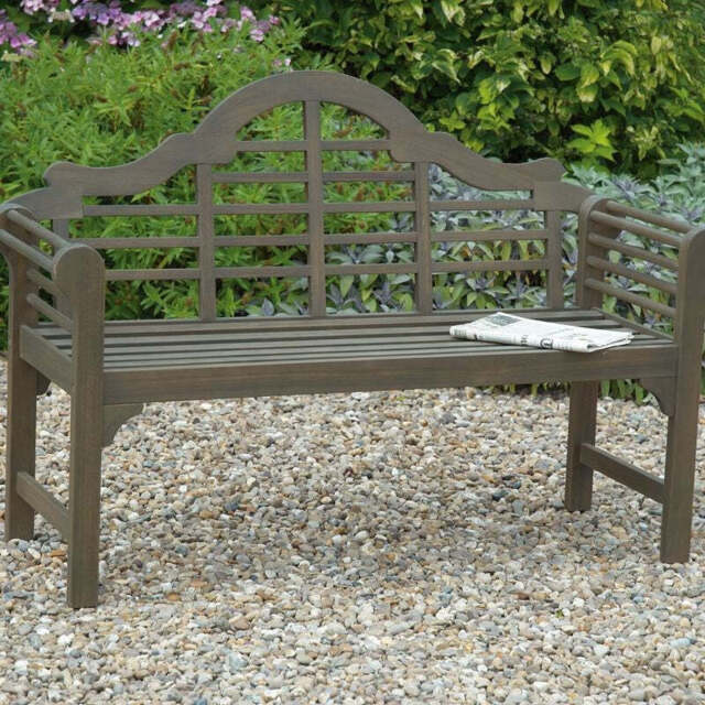 Lutyens Style Garden Bench Grey by Cherry Lane Garden Centres ...