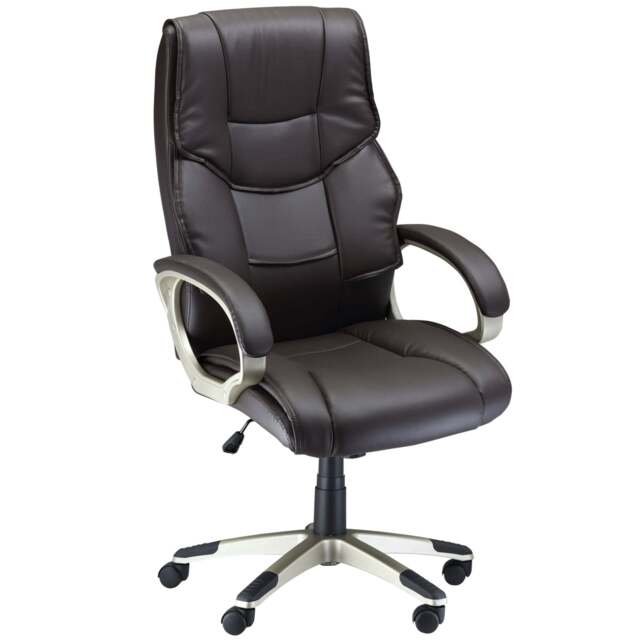 Home Office Chair High Back Computer Desk Chair with Faux Leather ...