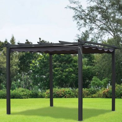 Deluxe Garden Replacement 6 Pole Gazebo Cover by Croft - 3 x 3M ...