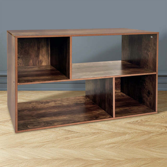 Brooklyn Side Table Brown 4 Shelves by Cherry Lane Garden Centres | ufurnish.com