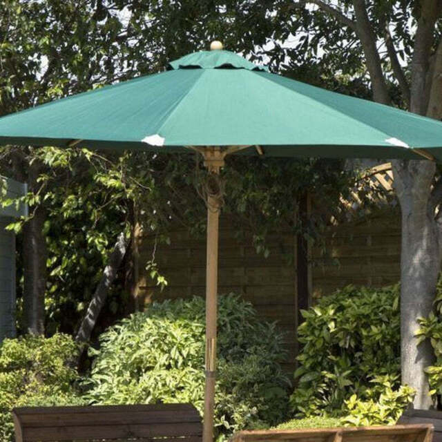 2.7 Metre Garden Parasol - Green by Cherry Lane Garden Centres ...
