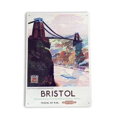 Vintage British Railways Bristol Sign Metal Wall Mounted - 42cm by ...