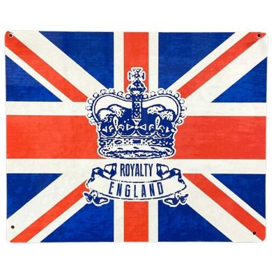 Union Jack Sign Metal Wall Mounted - 25cm by Cherry Lane Garden Centres ...