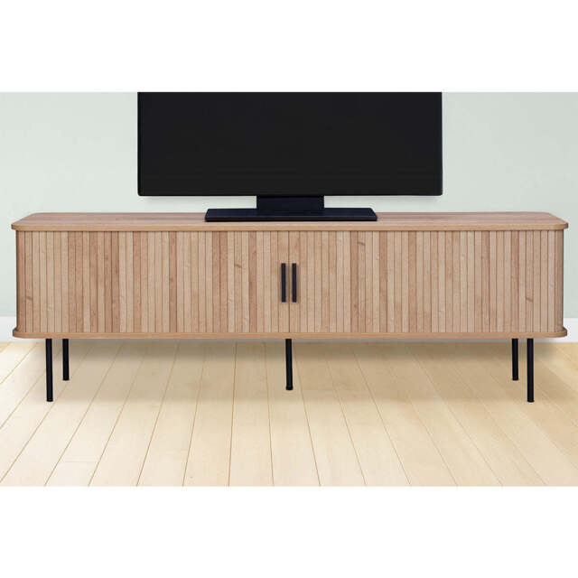 Oslo TV Unit Natural 2 Doors by Cherry Lane Garden Centres | uFurnish.com
