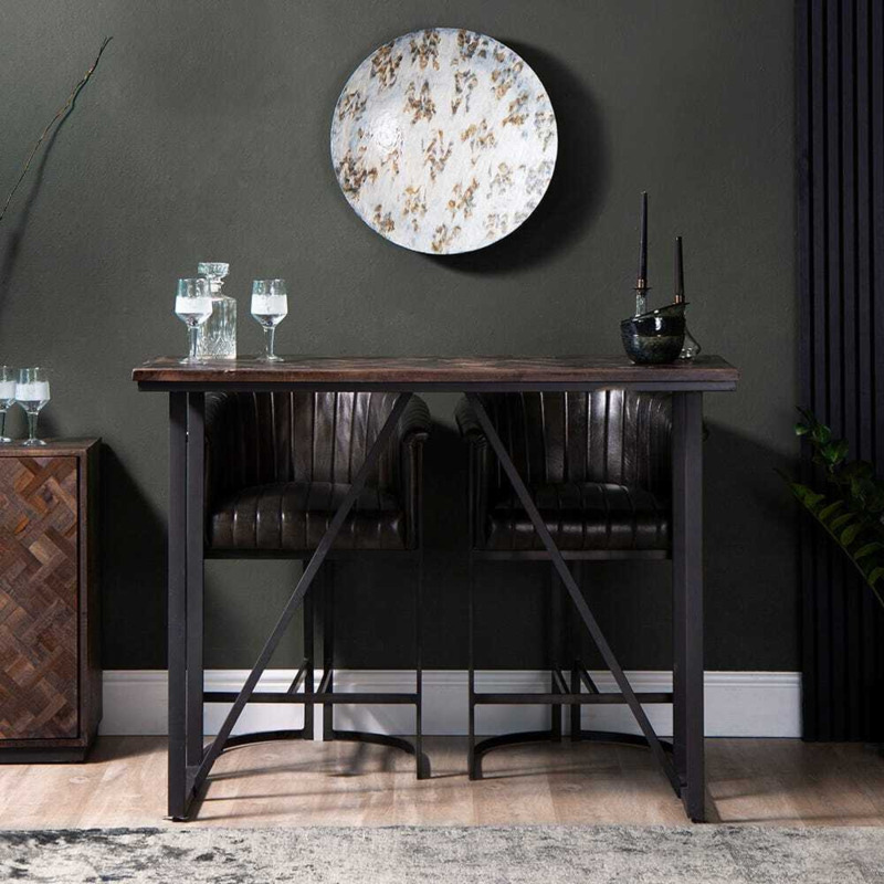 Shoreditch Industrial 1.4m Bar Table by Chiltern Oak Furniture ...