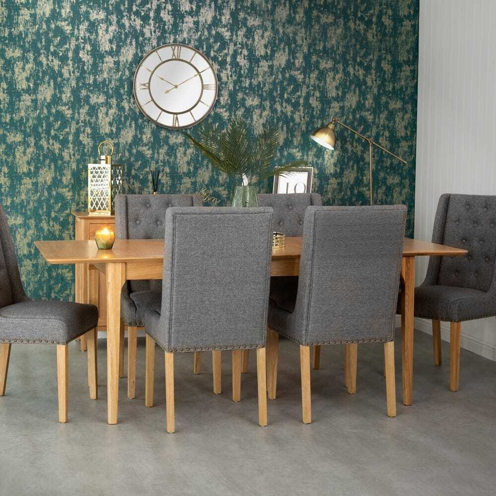Bergen Oak 1.6m Butterfly Extending Dining Table by Chiltern Oak Furniture | ufurnish.com