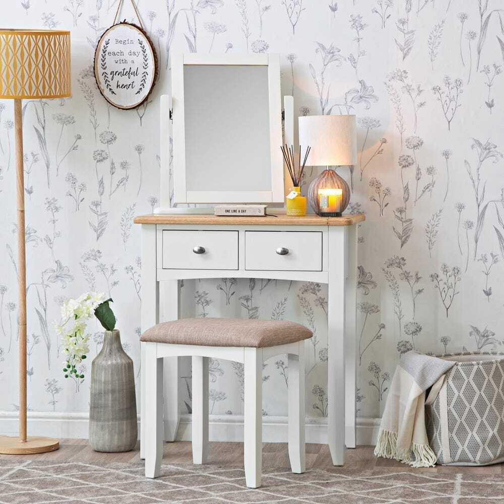 Gloucester White Painted Dressing Table by Chiltern Oak Furniture ufurnish