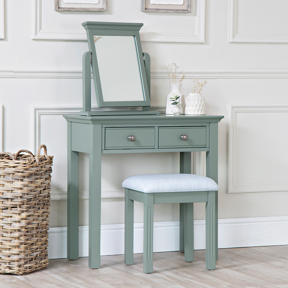 Banbury Sage Green Painted Dressing Table by Chiltern Oak Furniture ...