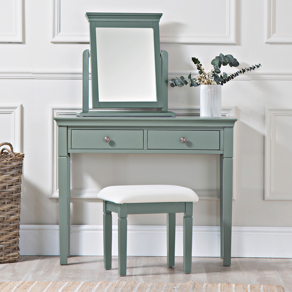 Florence Sage Green Painted Dressing Table by Chiltern Oak Furniture ...