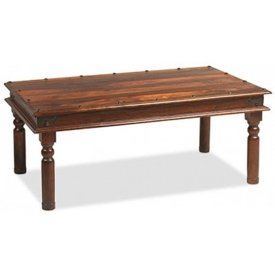 Indian Sheesham Solid Wood Thacket Large Coffee Table by Choice ...