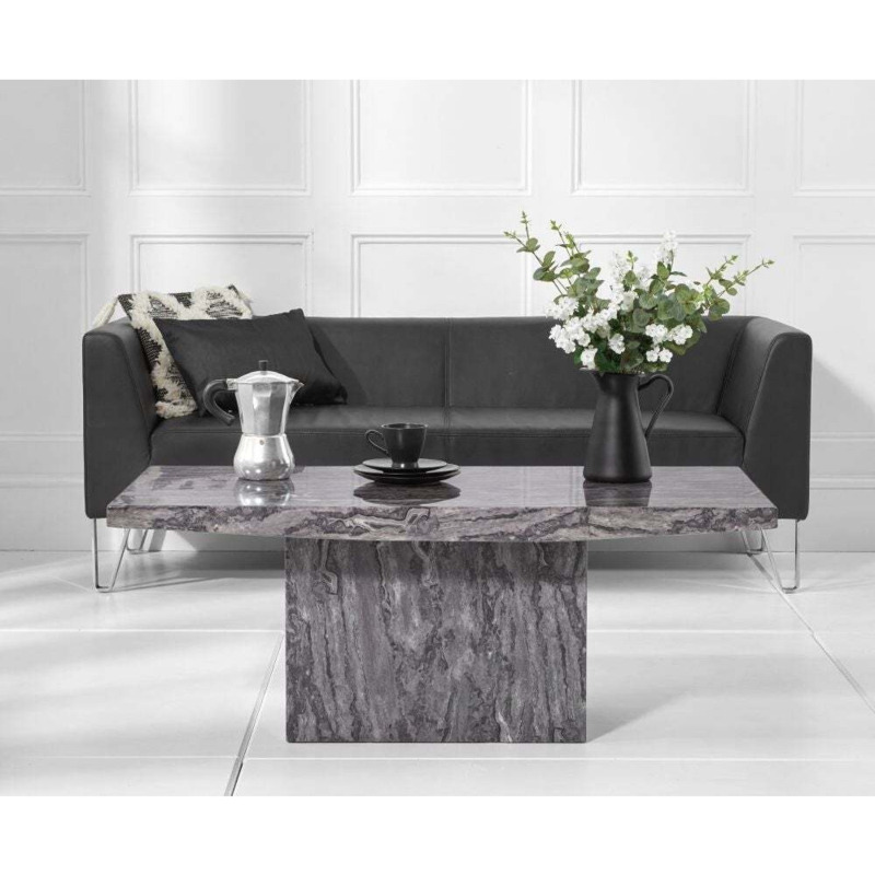 Mara Grey Marble Coffee Table by Choice Furniture Superstore | ufurnish.com