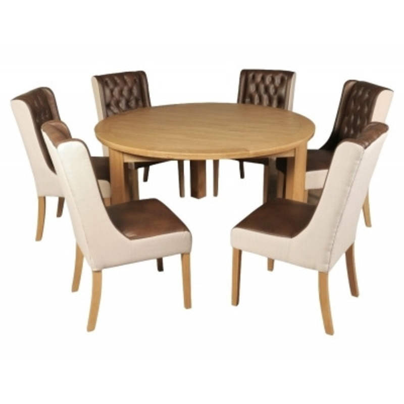 Treviso Oak 150cm Round Dining Table by Choice Furniture Superstore ...