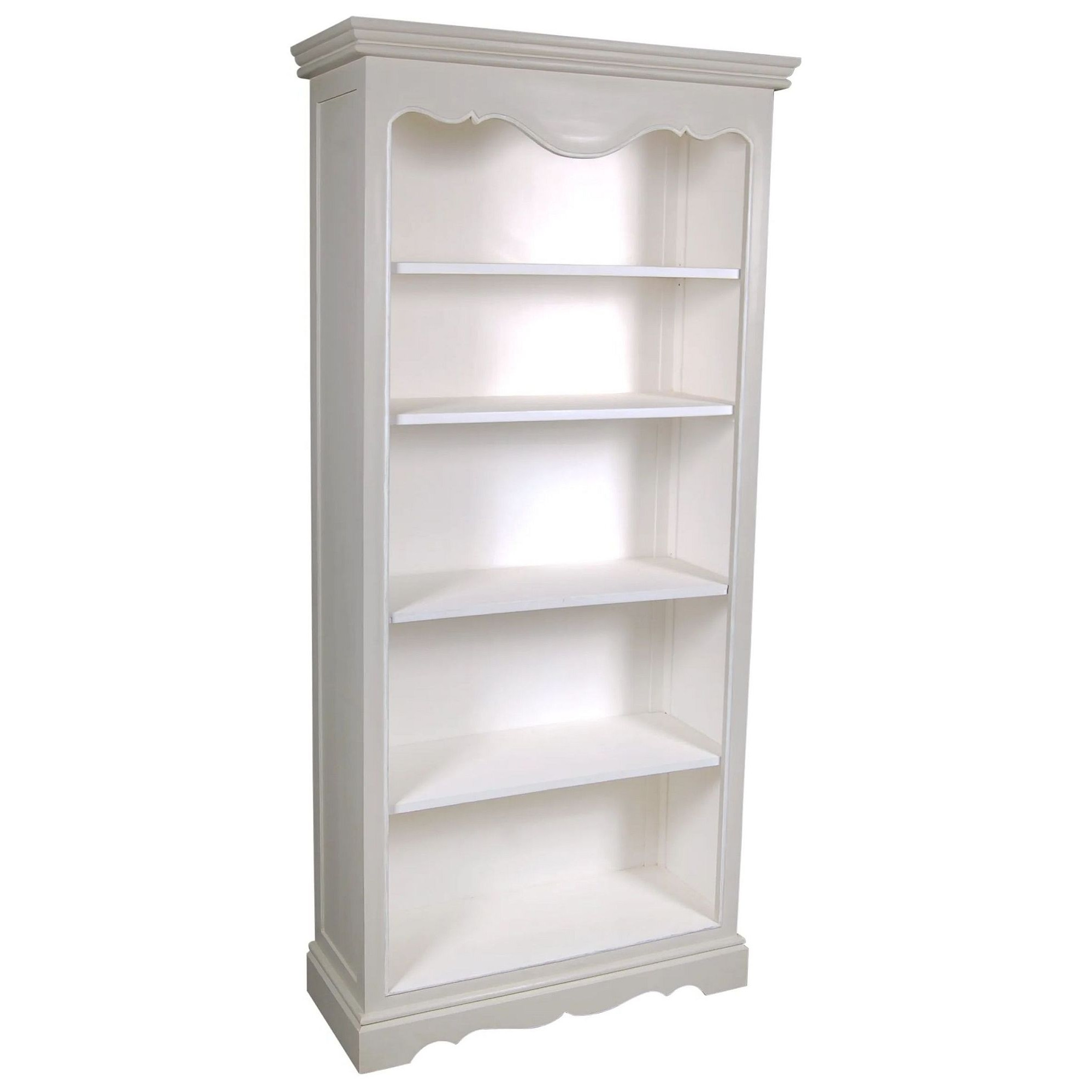 Chateau French Distressed Linen and Off-White Bookcase by Choice ...
