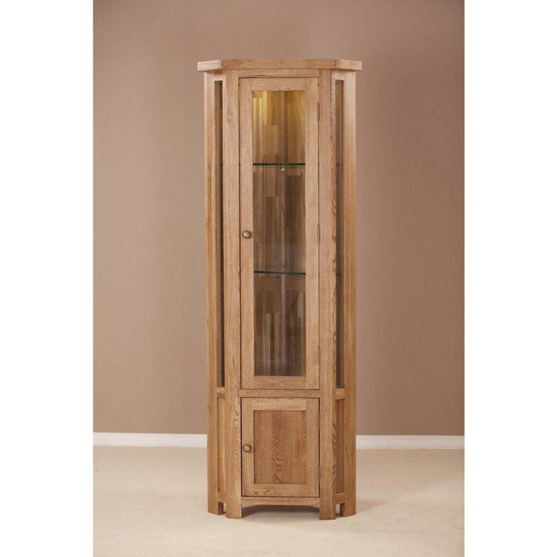 Kent Oak Corner Display Cabinet by Choice Furniture Superstore ...
