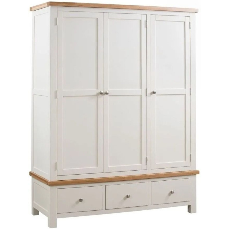 Lundy Painted 3 Door Triple Wardrobe by Choice Furniture Superstore ...