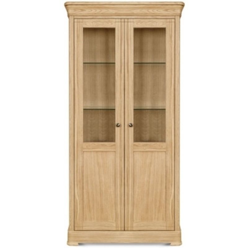 Clemence Richard Moreno Oak 2 Door Display Cabinet by Choice Furniture ...