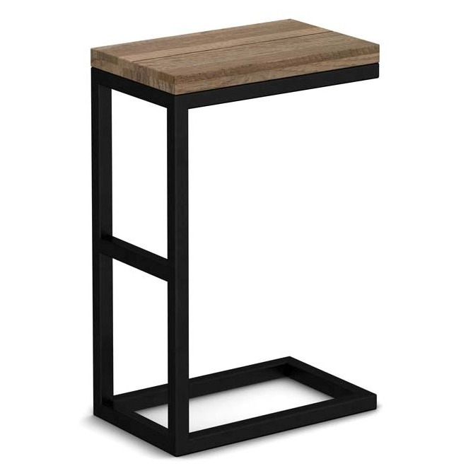 Wilber Industrial Style Rough Sawn Oak Side Table by Choice Furniture ...