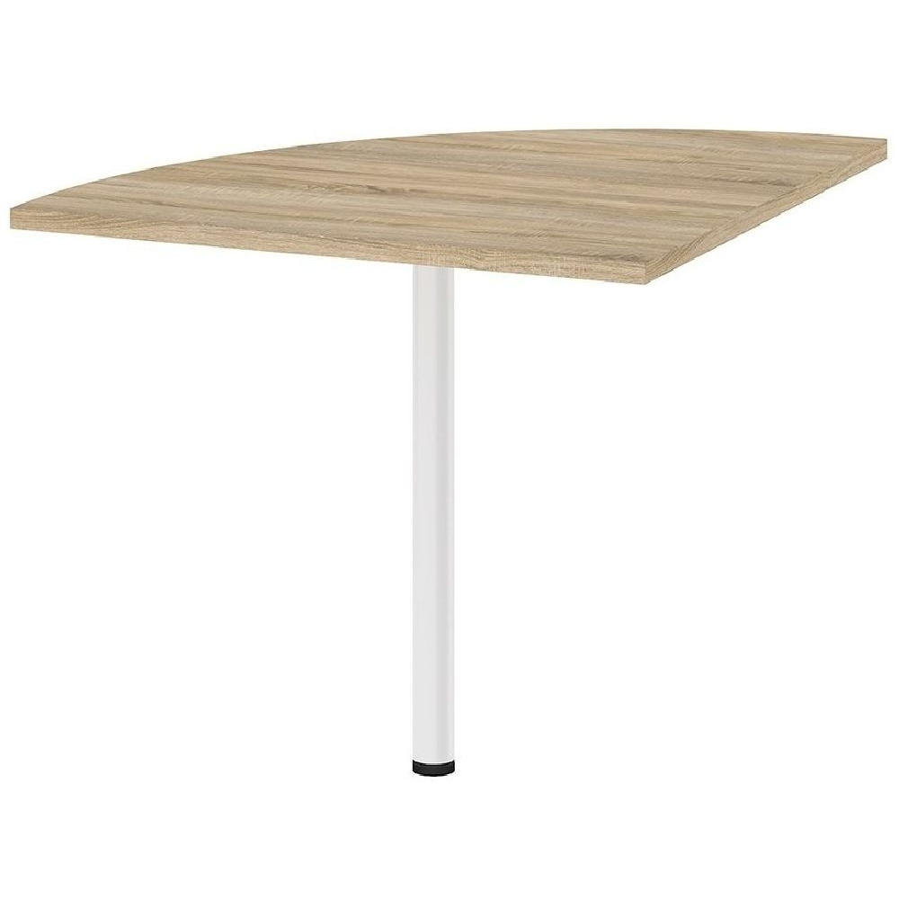 Prima Corner Desk Top in Oak with White Legs by Choice Furniture ...