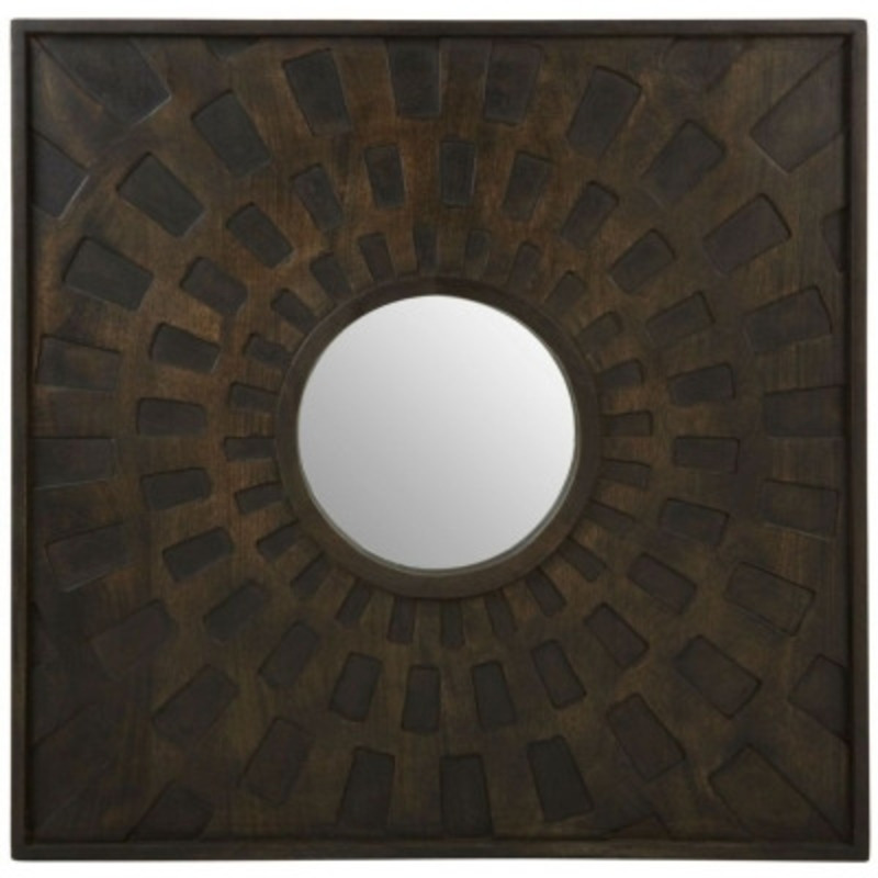 Tribbey Brown Mango Wood Wall Mirror by Choice Furniture Superstore ...