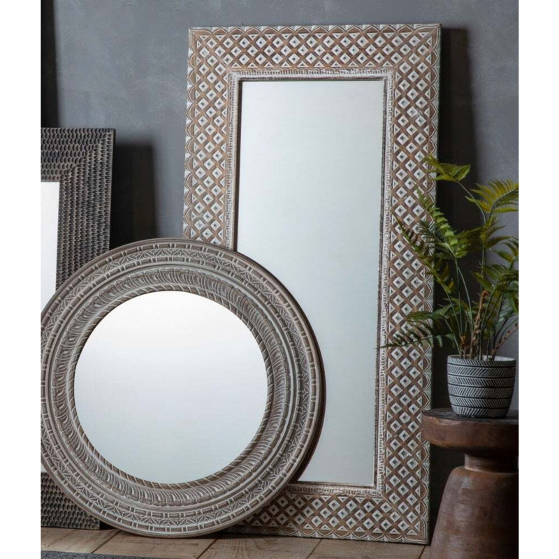 Brooklynn Mango Wood Wall Rectangular Mirror by Choice Furniture ...