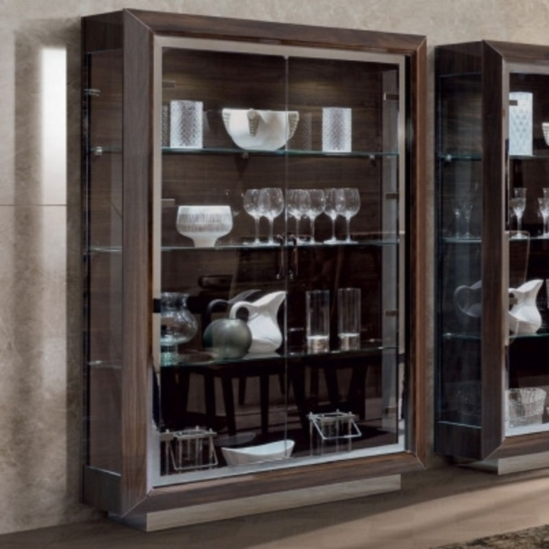 Camel Elite Day Patrician Walnut Italian 2 Door Vitrine by Choice ...