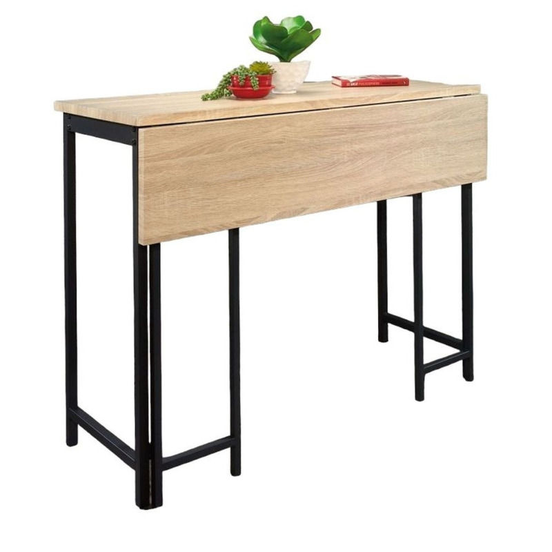 Teknik Industrial Style Charter Oak High Work Table by Choice Furniture ...